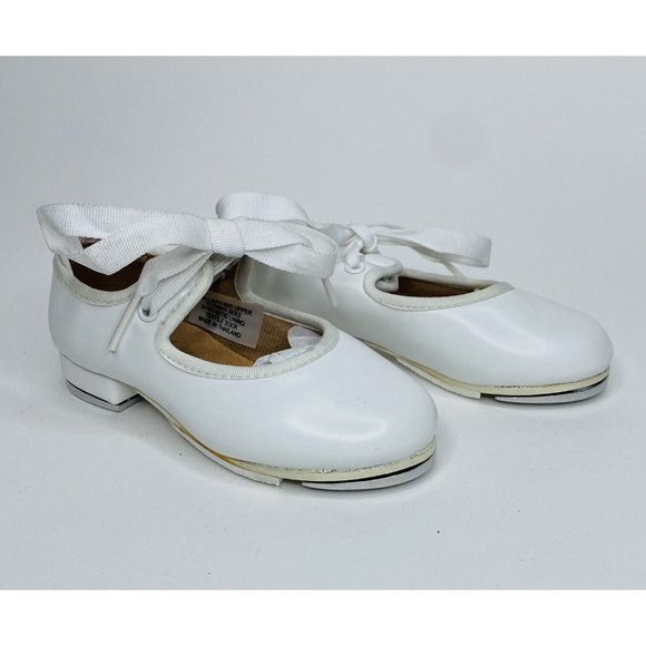 Bloch | Shoes | Bloch Dance Girls Annie Tyette Tap Shoes Sz 55 M White ...